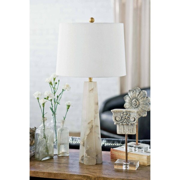 Quatrefoil Alabaster Table Lamp Small | Regina Andrew