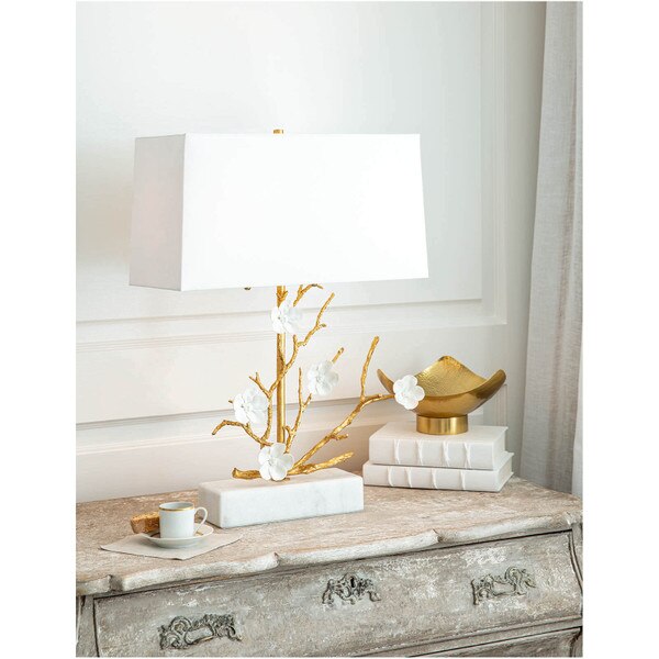 Cherise Horizontal Table Lamp (Gold) | Regina Andrew Detroit