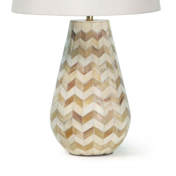 chevron lamp table