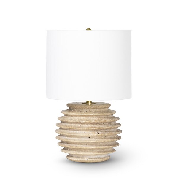 Thea Travertine Mini Lamp (Natural) | Regina Andrew Detroit