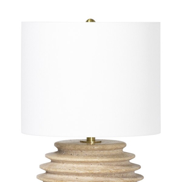 Thea Travertine Mini Lamp (Natural) | Regina Andrew Detroit