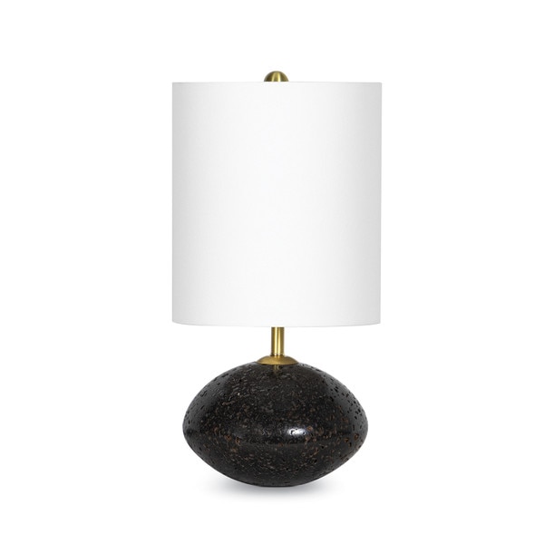 Nyx Travertine Mini Lamp (Black) | Regina Andrew Detroit