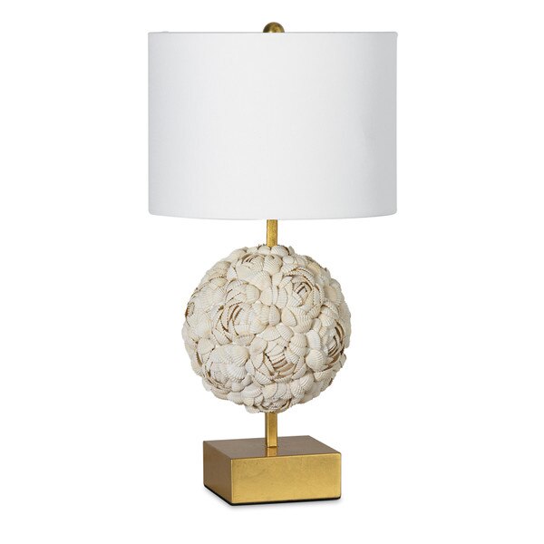 lamp with shells inside