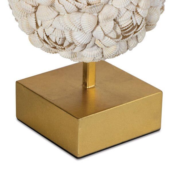 lamp with shells in base