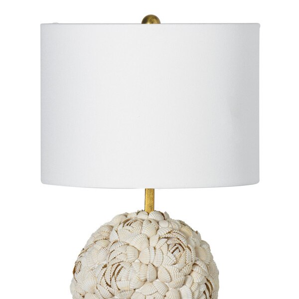 lamp with shells in base