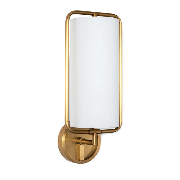 Geo Rectangle Sconce (Natural Brass) | Regina Andrew Detroit