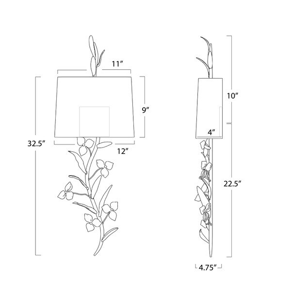 Trillium Shaded Sconce | Regina Andrew Detroit