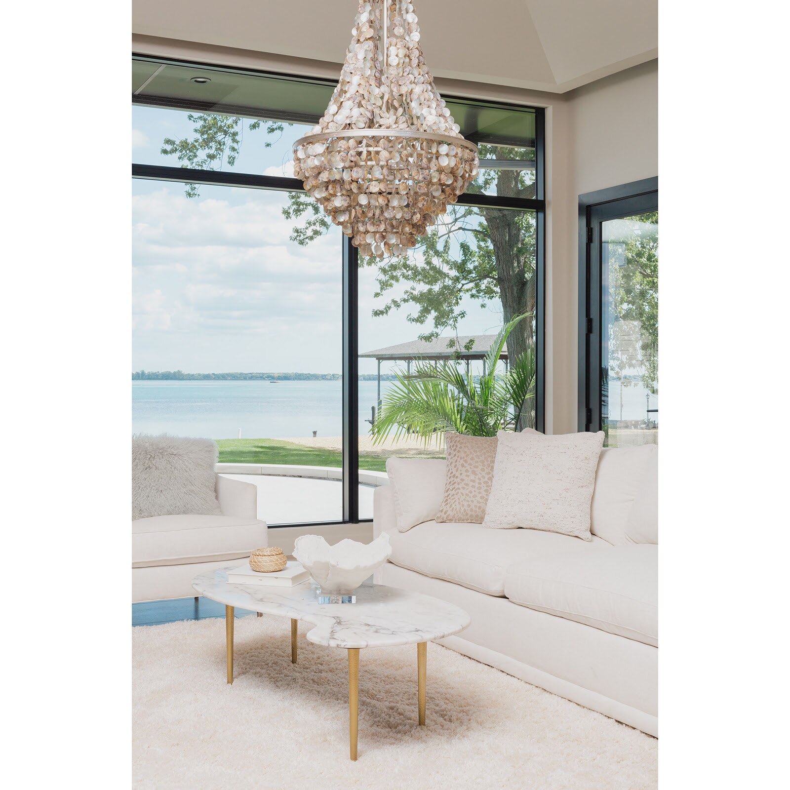 Capri Abalone Shell Chandelier | Regina Andrew Detroit