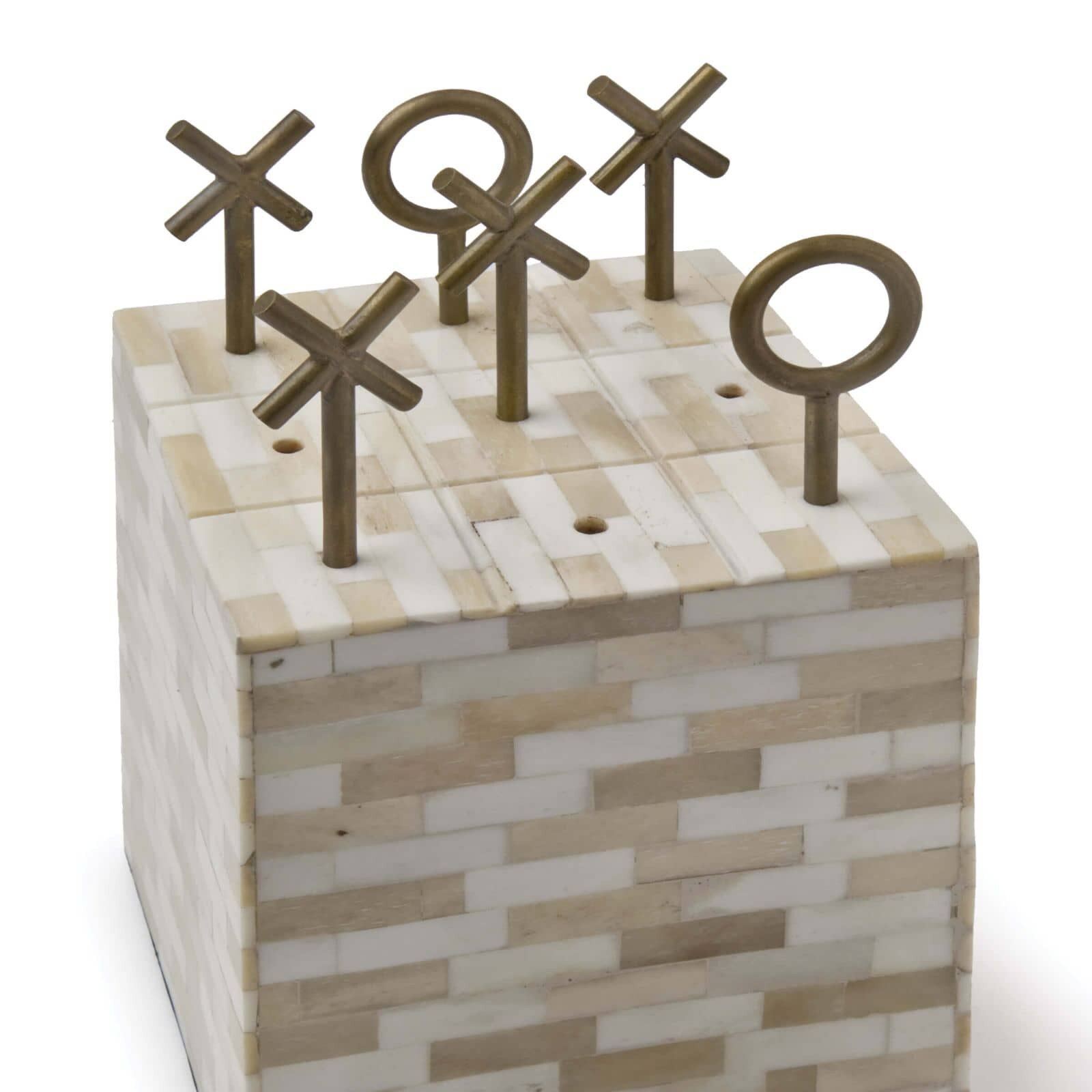 Tic Tac Toe Block (Multi-Tone Bone) | Regina Andrew Detroit