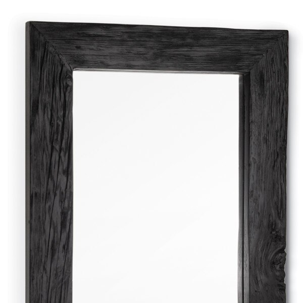 Ash Reclaimed Wood Frame Mirror (Black) | Regina Andrew Detroit