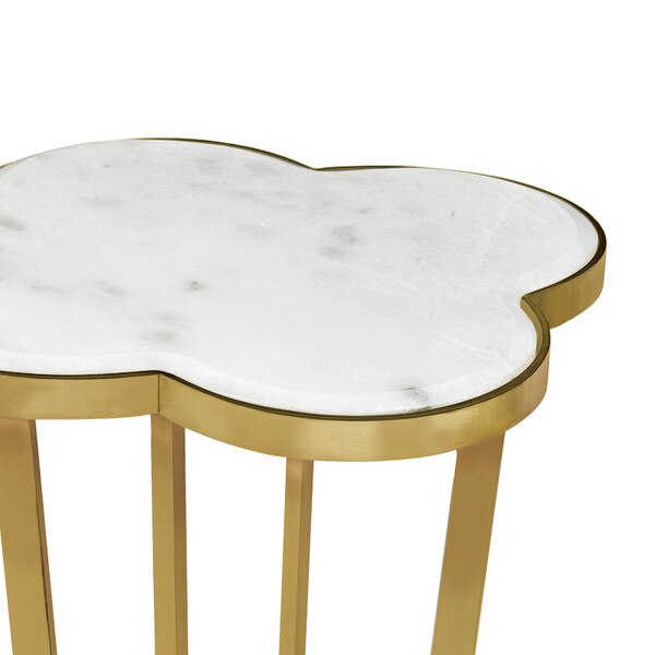 Clover Table (Natural Brass) | Regina Andrew Detroit
