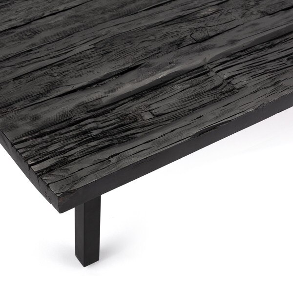 Ash Reclaimed Wood Cocktail Table (Black) | Regina Andrew Detroit