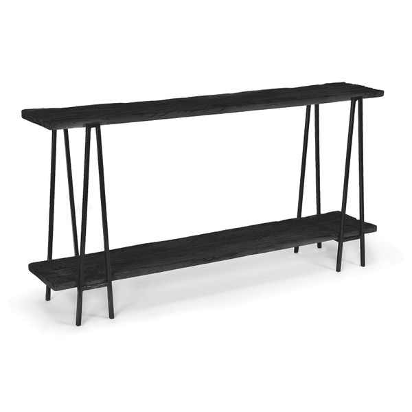 traditional console table black