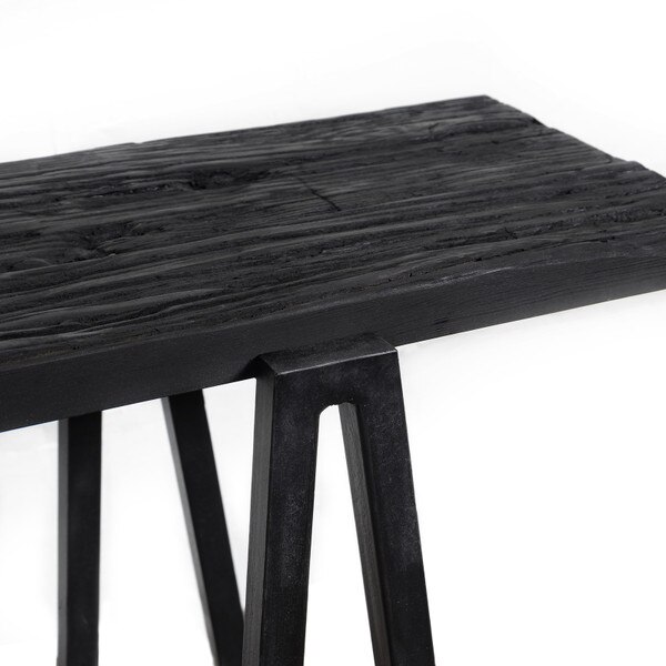 Ash Reclaimed Wood Console Table (Black) | Regina Andrew Detroit