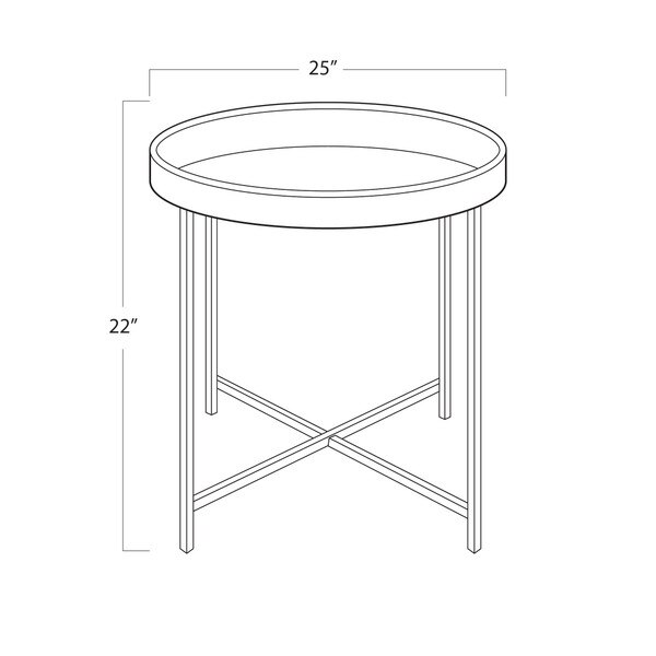 Derby Leather Tray Table | Regina Andrew Detroit