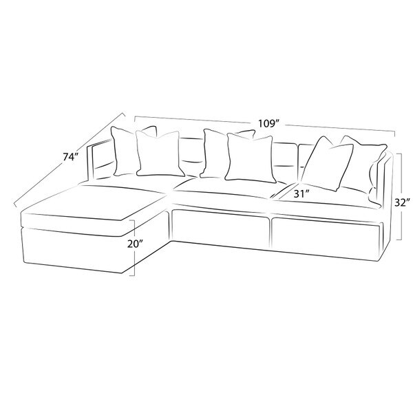 sectional sofa dimensions standard