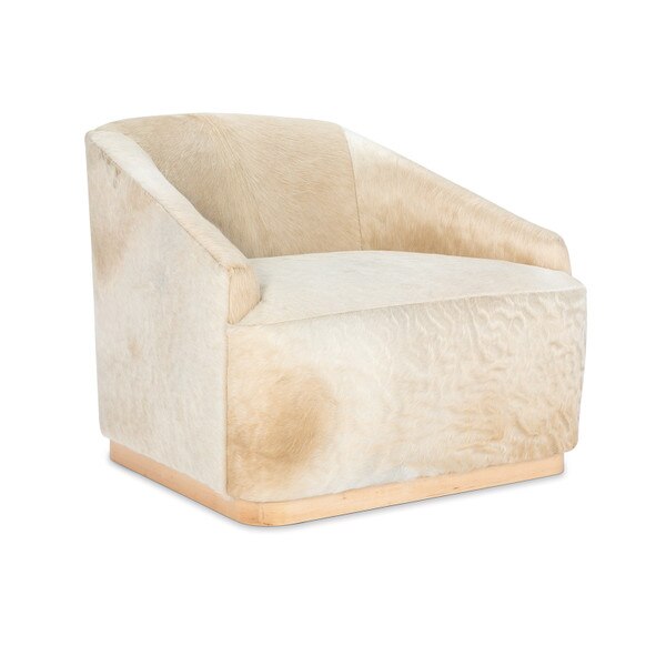 Alfie Swivel Chair (Hair on Hide) | Regina Andrew Detroit