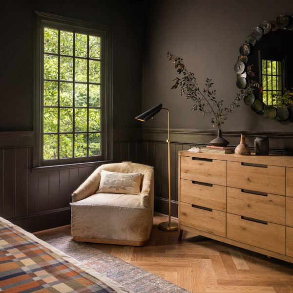 Alfie Swivel Chair (Hair on Hide) | Regina Andrew Detroit