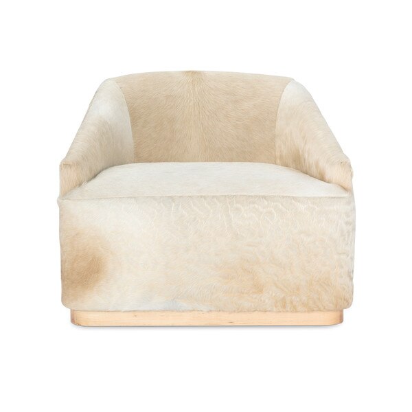 Alfie Swivel Chair (Hair on Hide) | Regina Andrew Detroit