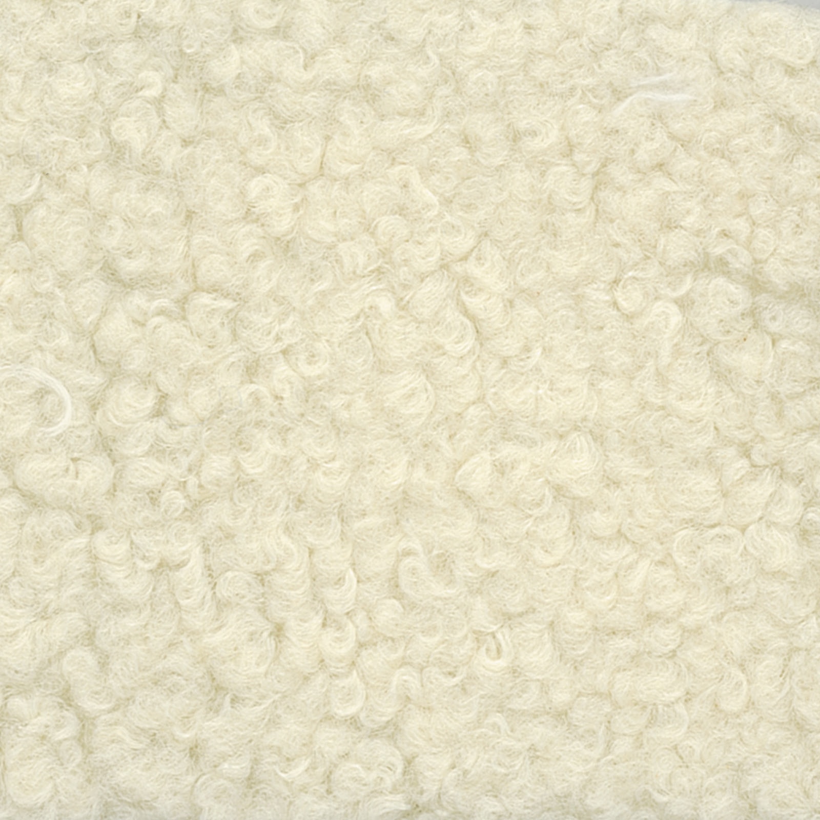 white boucle material